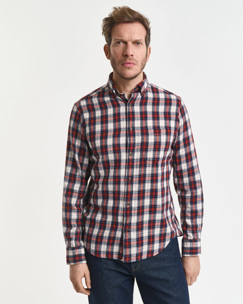 Gant Windblown check shirt - Rust – Gun Hill Clothing Company
